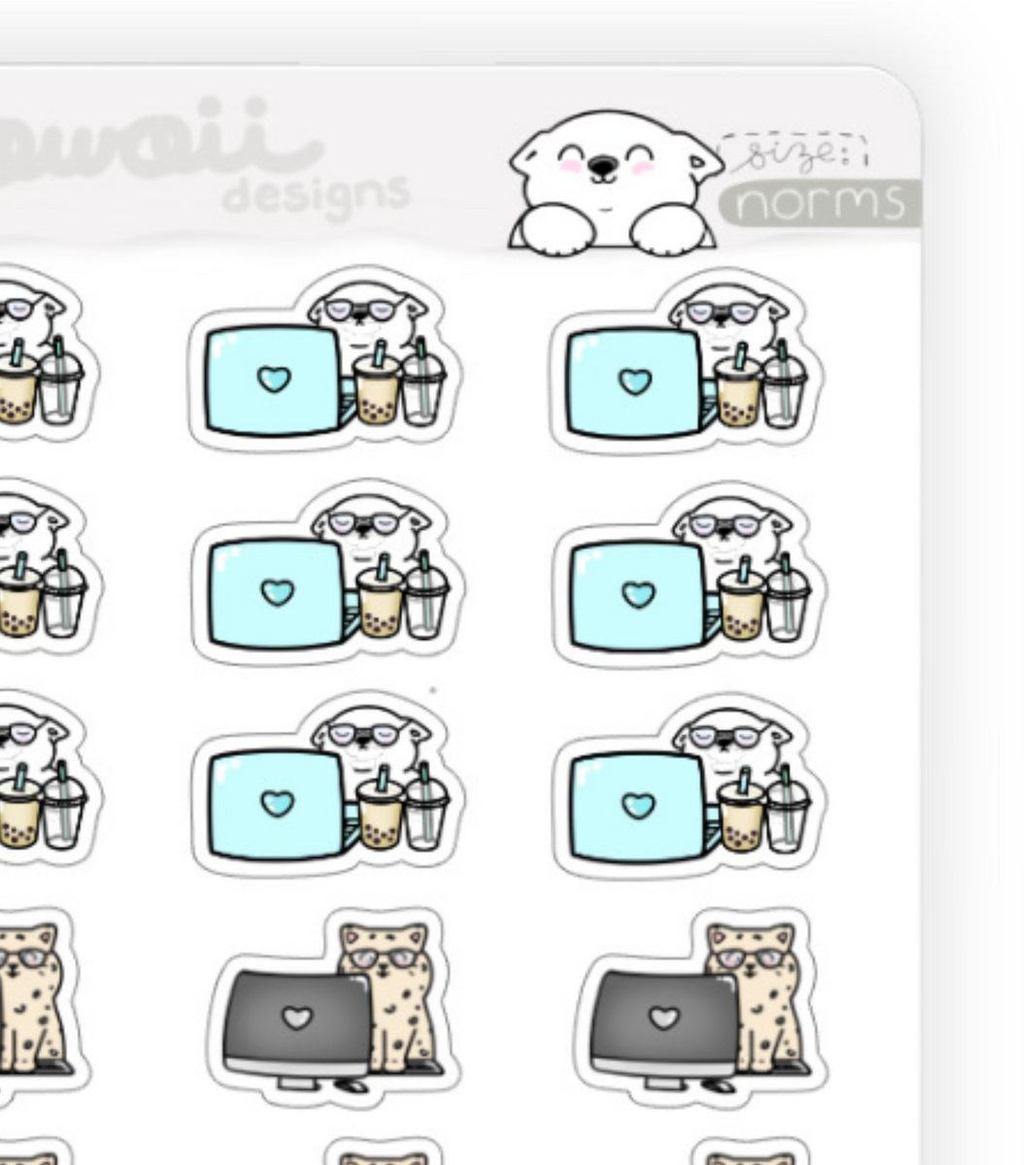 Work Emotis – Ohsokawaiidesigns